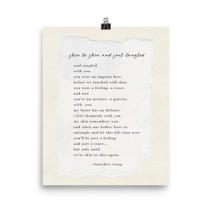 ...skin to skin and soul-tangled - butterflies rising quote and poem